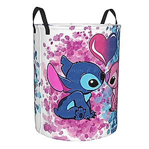 QHMY Laundry Hamper Laundry Baskets Laundry Bags Waterproof Foldable with Handles Large Round Storage Bags 38/62L Family/Kids/Bathroom/Bedroom/Dorm Black