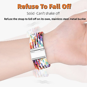 Mazoft 20mm Braided Bands Compatible with Samsung Galaxy 7 FE/6 5 Pro 4 & 6 Classic Active 2 47mm 46mm 45mm 44mm 43mm 42mm 40mm Watch, Quick Release Replacement Strap for Samsung Galaxy Watch