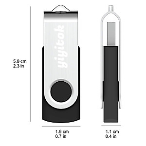USB Drive 32GB Pack of 5,USB 2.0,USB Stick with Red Led Indicator,32gb Flash Drive 5 Pack,Memory Stick Storage (Black Color)