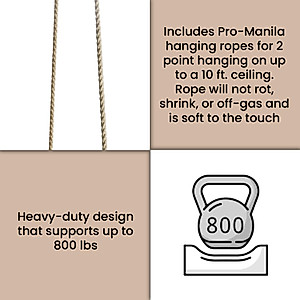 Malvern 6 Foot Wood Porch Swing Bed in Cedar Stain, Amish Handcrafted Daybed Style Swing