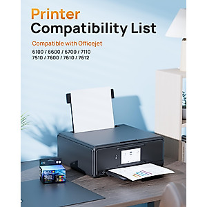 E-Z Ink (TM Compatible Ink Cartridge Replacement for HP 932XL 933XL 932 933 to use with Officejet 6100 6600 6700 7110 7510 7610 7612 Printer (1 Black, 1 Cyan, 1 Magenta,1 Yellow) 4 Pack