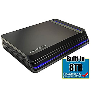 Avolusion HDDGEAR PRO X 8TB USB 3.0 External Gaming Hard Drive for PS5 Game Console - 2 Year Warranty
