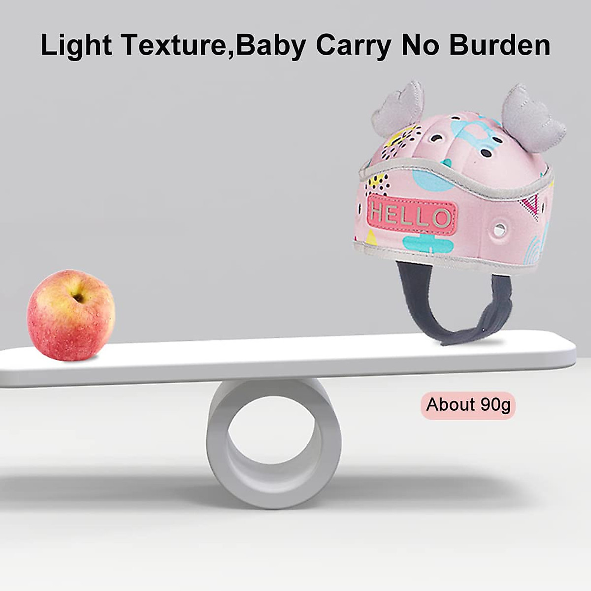 AIKSSOO Baby Safety Helmet Infant Adjustable Head Protector Soft Headguard for Toddler Learning to Walk