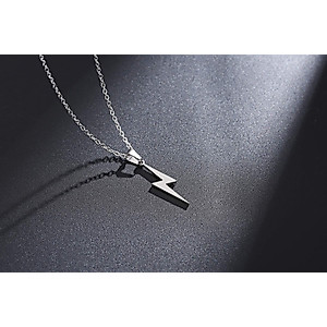 Lightning Bolt Necklace, Be Fearless Necklace, Be Brave Necklace, Inspirational Necklaces for Women, Strength Necklace Pendant, Encouragement Gifts for Women