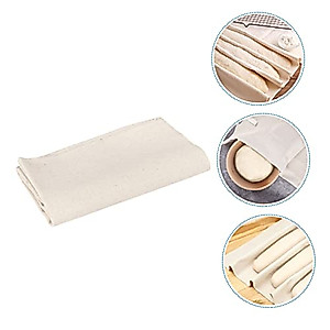 Luxshiny 2pcs Bread Yeast Cloth Cotton Washcloth Bread Organic French Bread Baking Pan Kitchen Baking Tools Baking Couche Linen Fermented Cotton Cloth Pastry Kitchen Tools Kitchen Utensil