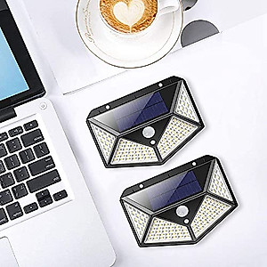 ASGTRADE Solar Sensor Wall Light in Night, Product for Garden, Swimming Pool, Balcony and high Security Area.-4 Pieces Set