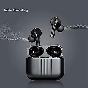 Wireless Earbuds - Bluetooth 5.2 Headphones, Active Noise Cancelling, ANC+ENC, Transparency Mode, Waterproof, Binaural Call, HIGH-END Earphones, Led Battery Display, Touch Control, Built-in Mic.