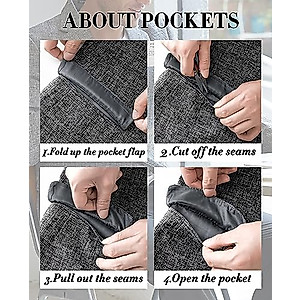 J.VER Men's Casual Sport Coat Classic Fit One Button Blazer Jacket with 5 Real Pockets Light Grey