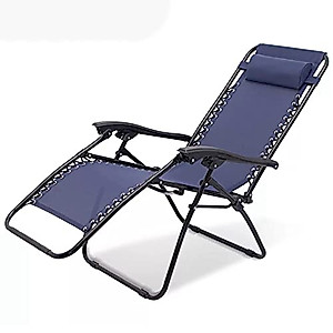 Baoblaze Head Cushion for Terrace Recliner Chairs Picnics Headrest , Navy Blue