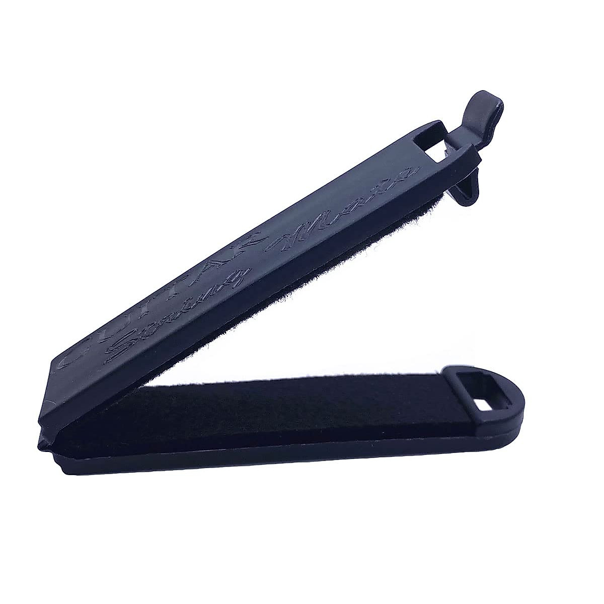 TUOREN 2PCS Guitar String Mute Noise Damper Acoustic Guitar Muffler Silencer Practice Tool Black - Built-in Mute Felt Material