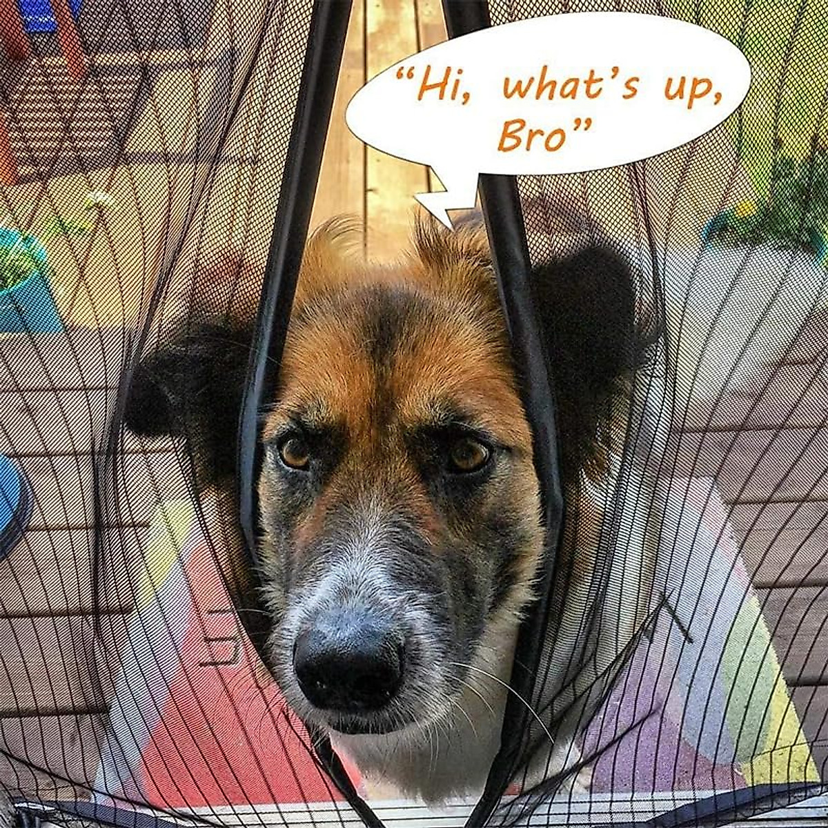 Mesh Door Screen with Magnets Heavy Duty Pet Screen Door Magnetic Screen Door Temporary Screen Door Bug Screen for Doorway (W x L:95x205cm(37×80inch),Coffee)