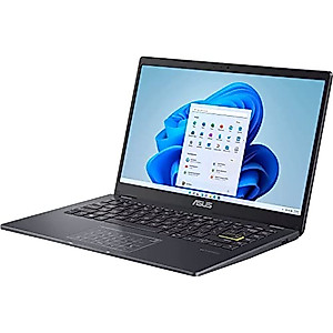 Asus 2022 14'' HD Laptop, Intel Celeron N4020 Processor, 4GB RAM, 64GB eMMC Flash Memory, Graphics 500, Webcam, Stereo Speakers, Black, Windows 11S, 32GB Snowbell USB Card