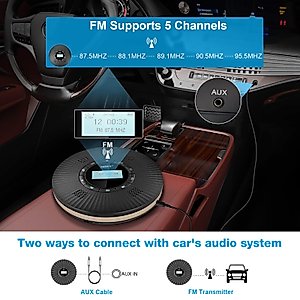 HOTT CD Player Portable with 4 Speakers, Portable CD Player with 5.3 Bluetooth and FM Transmitter with Big LCD Screen Rechargeable 1800mAh Small Walkman CD Players with Headphones for Car Home Travel
