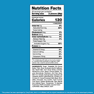 HERSHEY'S COOKIES 'N' CREME Bars, Snack Size Candy, Bulk Pack 2 Pounds (About 70 Count)