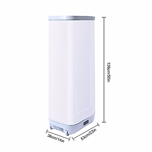 330L/87Gal Clothes Dryer, Folding Portable Clothes Dryer Household Mini Quick Drying Dryer 154.4℉ Electric Small Wardrobe Dryer w/ 1 Shelf and Timing for Apartment, RV, 110V 850W