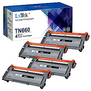 LxTek Compatible Toner Cartridge Replacement for Brother TN660 TN-660 TN630 TN-630 to Compatible with MFC-L2740DW HL-L2300D HL-L2380DW HL-L2340DW HL-L2320D DCP-L2540DW Printer(4 Black), High Yield