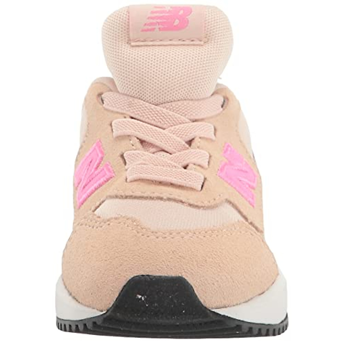 New Balance Kid's X70 V1 Bungee Sneaker, Vintage Rose/Moon Shadow/Vibrant Pink, 2 Wide Infant