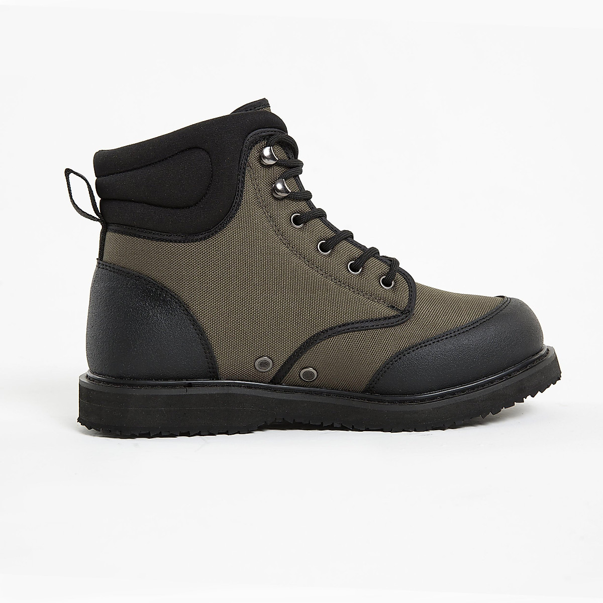 Duck and Fish Men's Sticky Rubber Sole Wading Shoe (12 US) Olive