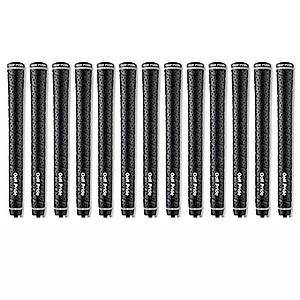 Golf Pride Tour Wrap 2G Midsize Black 13 Piece Golf Grip Bundle