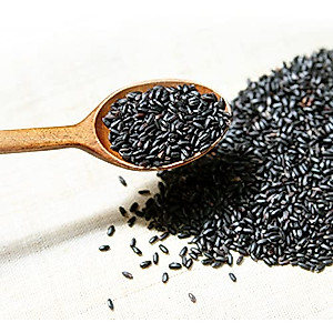 ROM AMERICA Black Rice Forbidden Rice for Asian Cooking | Korean Purple Rice Whole Grain Medium Grain - Healthy Superfood, Packed with Nutrients – 검정쌀 Geomjung - 4 Pound (Pack of 1)