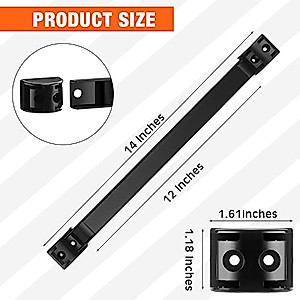 12 Pack 14 Inch Magnetic Tool Holder Racks Magnetic Tool Holder Strip Metal Tool Organizer Bar with Mounting Screws Heavy Duty Magnetic Space Saving Tool Organizer Bar for Garage, Workshop, Kitchen