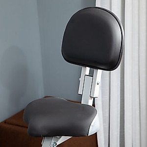 Soozier Foldable Upright Training Exercise Bike Indoor Stationary X Bike with 8 Levels of Magnetic Resistance for Aerobic Exercise, Grey