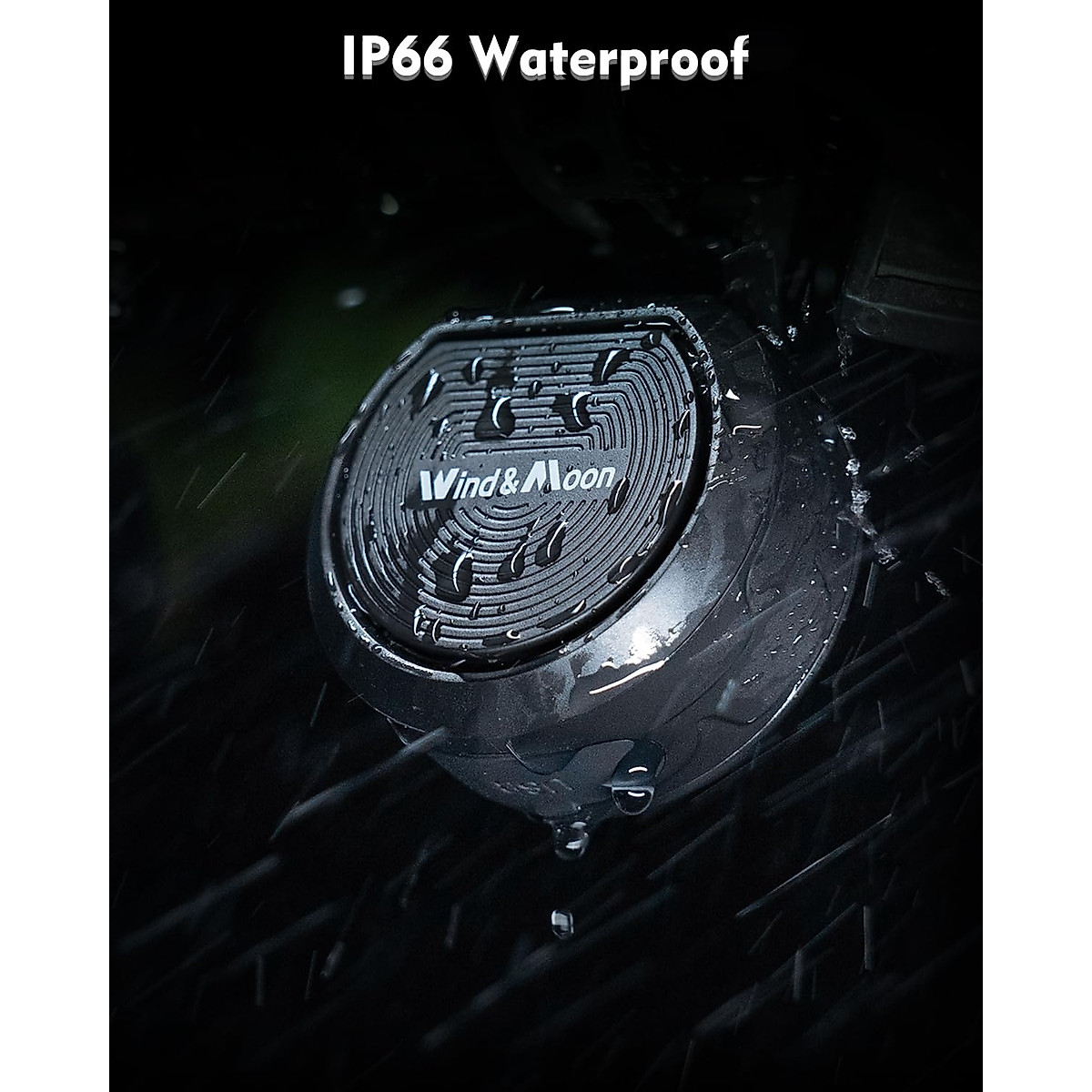 Wind&Moon Electric Bike Bell, Anti-Theft Alarming 80-130DB Adjustable Scooter Horn, Bicycle Bell with USB Rechargeable, IPX6 Waterproof, for Adults Kids Mountain Bike Bells Cycling Warning Horn