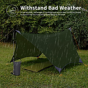 Easy-Going 4-Pack Sand Bags for Weight Sand Bags for Patio Umbrellas Sandbags for Outdoor Pop up Canopy Tent (Without Sand) Grey Standard (18.3x7.8inch)