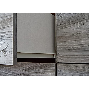 Signature Design by Ashley Bronyan 2 Drawer Nightstand, 22"W x 16"D x 25"H, Gray Plank