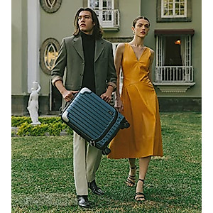 LEVEL8 Grace EXT Carry On Luggage Airline Approved, 20” Expandable Hardside Carry On Suitcase With Wheels, ABS+PC Harshell Spinner Small Luggage with TSA Lock - Blue, 20-Inch Carry-On