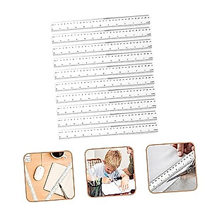 MAGICLULU 20pcs Ruler Metric Ruler 12+ Inch Rulers Plastic Rulers Metric Ruler Precision Ruler Straight Ruler 12 in Ruler Small Ruler Metric System Supplies Use Clear Ruler