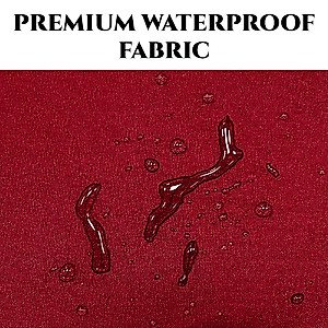 DISXENT Waterproof Hanging Egg Chair Cushion Outdor/Indoor,35''×47'' UV-Resistant Thickened Basket Swing Chair Cushion,Soft Egg Seat Pads for Garden Patio Furniture (burgundy)