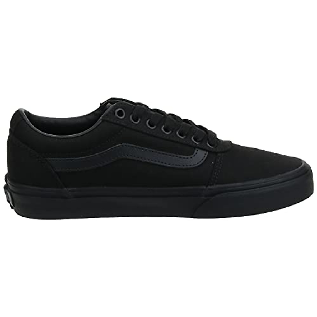 Vans Men's Ward Canvas Sneaker, Black/Black, 15