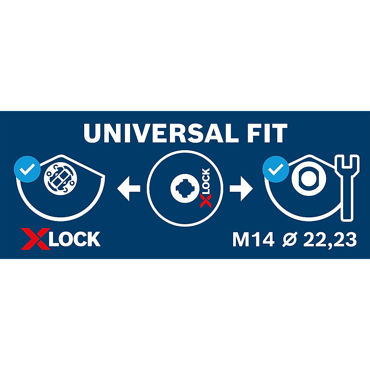 Bosch Professional Straight Cutting Disc Standard (for INOX, X-Lock, Diameter 115 mm, Bore Diameter: 22.23 mm, Thickness: 1 mm)