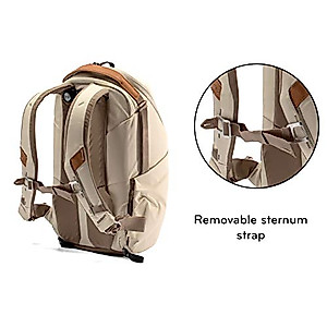 Peak Design Everyday Backpack Zip 15L Bone, Carry-on Backpack with Laptop Sleeve (BEDBZ-15-BO-2)