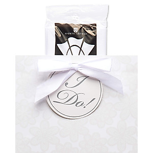 American Greetings 15.5" Extra Large Gift Bag with Tissue Paper (White Lace) for Weddings, Bridal Showers and Bachelorette Parties (1 Bag, 6 Sheets)