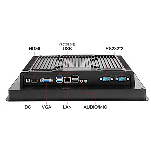 LEANGLE 17" Industrial Embedded Panel PC,Ratio 4:3 Resistive Touch Screen Computer,Intel i3-4005U/i5-3210M/i5-4200U/i7-8565u/i5-10210U,2*COM,Windows 10 Pro