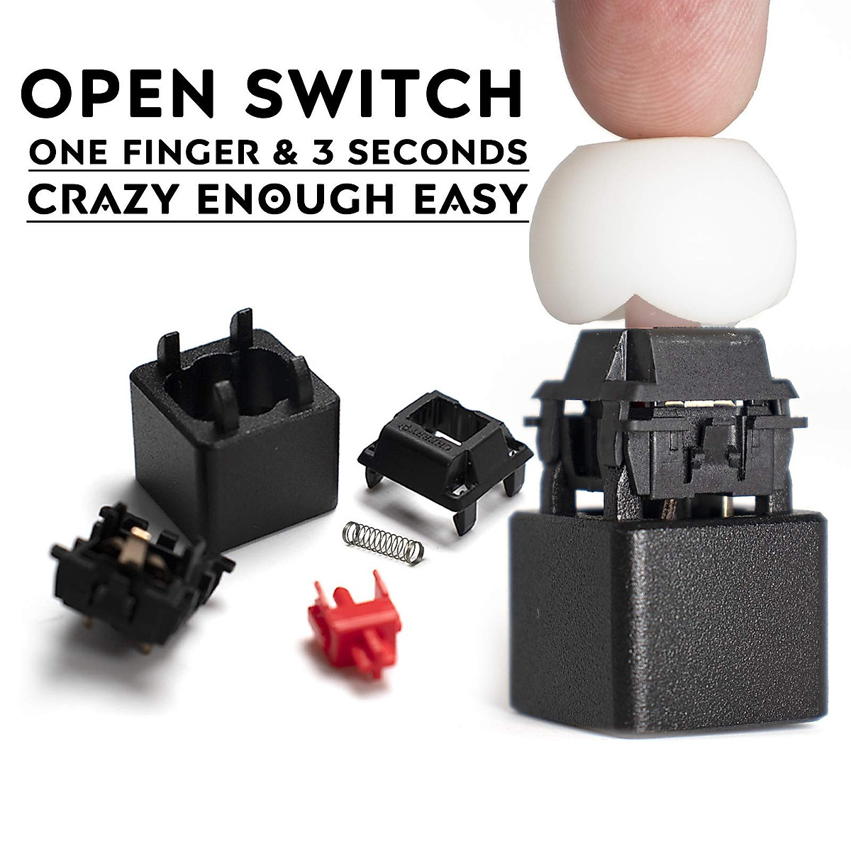 Byhoo Metal Cherry MX Switches Metal Switch Opener Tester Kits for Mechanical Keyboard 3PCS Aluminum Switch Open Tool Suit for Lube Switch Accessories for Gaming Keyboard Gamer…