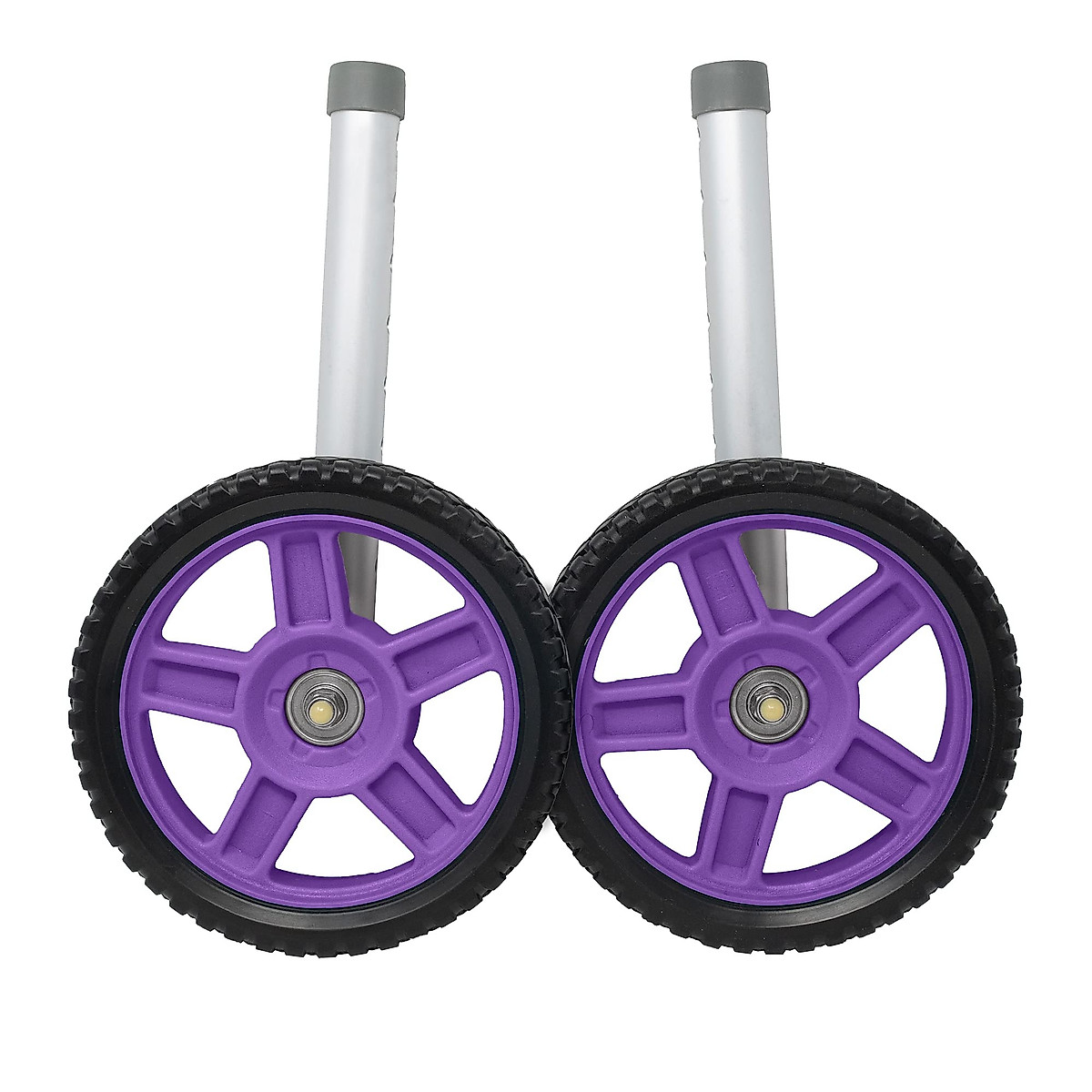 Top Glides 8" Off-Road Walker Wheel Kits with FREE FlexFit Universal Ski Glides (Purple)