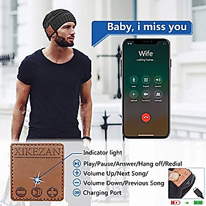 XIKEZAN Bluetooth Beanie,Unique Christmas Tech Gifts for Boyfriend Him Men Women Teen Boys Girls Teenage Stocking Stuffers Friend