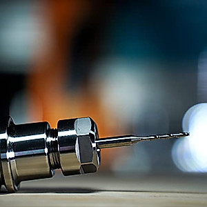 SpeTool Extra Long CNC Spiral Router Bits with Up Cut 1/8 inch Cutting Diameter, 1/4 inch Shank 3 inch Extra Long HRC55 Solid Carbide End Mill for Wood Cut, Carving