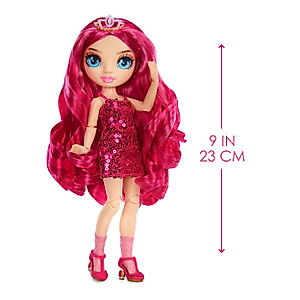 Rainbow High Jr High Series 2 Stella Monroe- 9" Fuchsia Pink Posable Fashion Doll with Designer Accessories and Open/Close Backpack. Great Toy Gift for Kids Ages 6-12 Years Old & Collectors