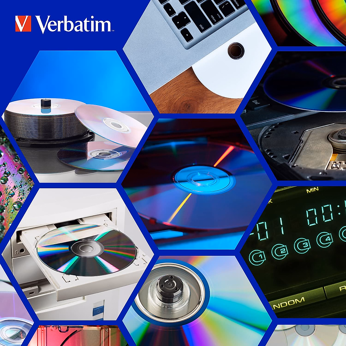 Verbatim 43557 DVD-R 16x Non-Printable Slim Case (Pack of 5), 1