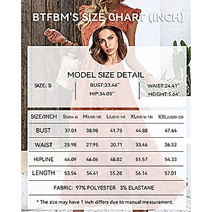 BTFBM Women's 2023 Summer Wrap V Neck Dress Ruffle Sleeve Swiss Dot Boho Ruffle Slit Beach Party Flowy Long Maxi Dresses(Swiss Dot Orange Red, Medium)