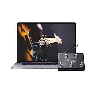 Vidami YouTube Hands Free Video Controller for PC or Mac - Foot pedal controller for Video Looping - Helps Musicians Slow Down & Loop Online Videos for Faster Learning - Made in the USA
