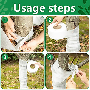 LFUTARI 330Ft Tree Protector Wraps - Winter-Proof Antifreeze Bandage Tree Wrap - Reusable Plants Wrap to Protect Bark and Keep Plants Warm