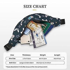 Joystick Gamepad Game Controller Fanny Pack Sling Bag Adjustable Waist Bag Crossbody Sling Backpack For Men Women Travel Hiking Cycling Running