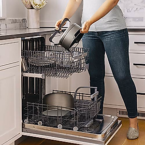 NINJA Foodi Cooker, Steamer & Air w/TenderCrisp Technology Pressure Cooker & Air Fryer All-in-One, 6.5 quart w/dehydrate, Black/Gray (Renewed)