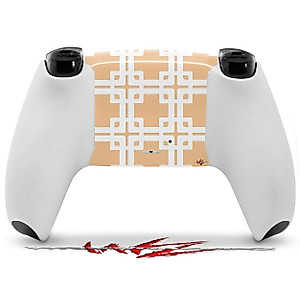 WraptorSkinz Skin Wrap compatible with Sony PS5 DualSense Controller Boxed Peach (CONTROLLER NOT INCLUDED)