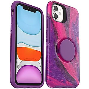 OtterBox + Pop Symmetry Series Case for iPhone 11 (NOT Pro/Pro Max) Non-Retail Packaging - Berry Flow